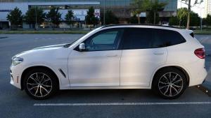 White BMW X3 2018 in Vilnius, with an engine capacity of 3.00 L and mileage of 243 thousand km for 24300 €, photo 10 on AUTOMOTO.COM.LV