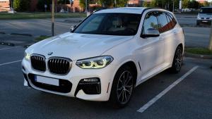 White BMW X3 2018 in Vilnius, with an engine capacity of 3.00 L and mileage of 243 thousand km for 24300 €, photo 12 on AUTOMOTO.COM.LV