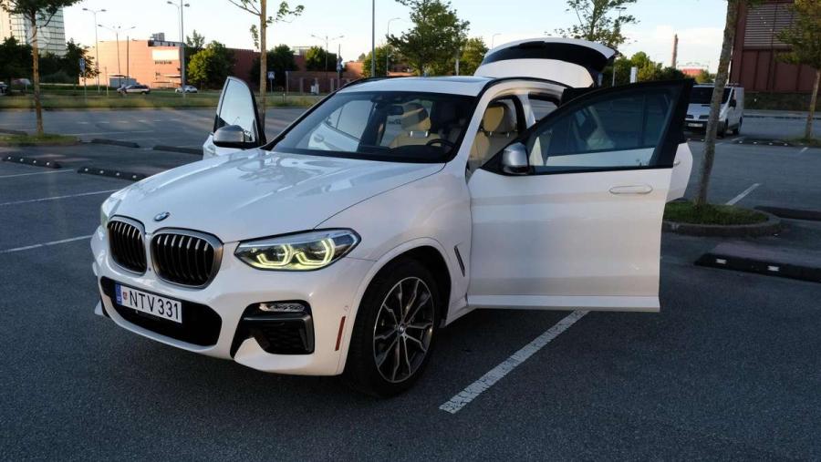 White BMW X3 2018 in Vilnius, with an engine capacity of 3.00 L and mileage of 243 thousand km for 24300 €, photo 25 on AUTOMOTO.COM.LV