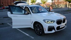 White BMW X3 2018 in Vilnius, with an engine capacity of 3.00 L and mileage of 243 thousand km for 24300 €, photo 27 on AUTOMOTO.COM.LV