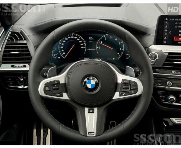 White BMW X3 2018 in Riga, with an engine capacity of 3.00 L and mileage of 990 thousand km for 33000 €, photo 9 on AUTOMOTO.COM.LV