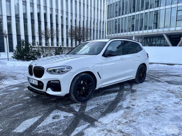 White BMW X3 2019 in Vilnius, with an engine capacity of 3.00 L and mileage of 112 thousand km for 30100 €, photo 1 on AUTOMOTO.COM.LV