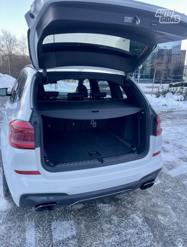 White BMW X3 2019 in Vilnius, with an engine capacity of 3.00 L and mileage of 112 thousand km for 30100 €, photo 9 on AUTOMOTO.COM.LV