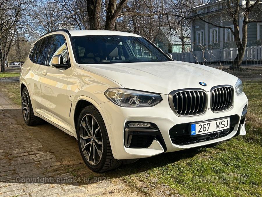 White BMW X3 2019 in Tallinn, with an engine capacity of 3.00 L and mileage of 74 thousand km for 49500 €, photo 1 on AUTOMOTO.COM.LV