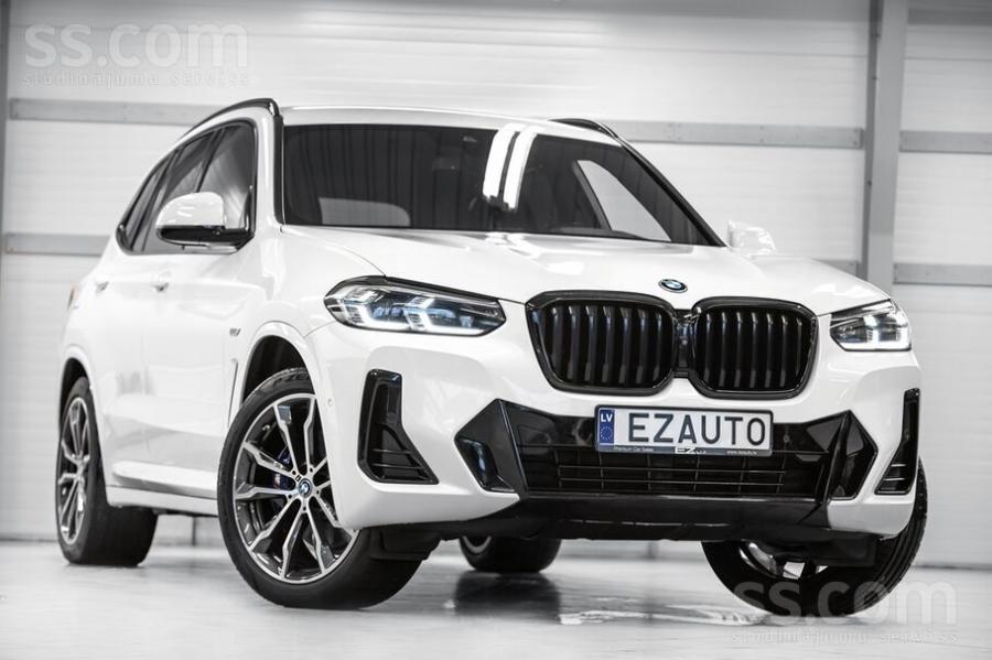 White BMW X3 2021 in Tukums, with an engine capacity of 2.00 L and mileage of 0 thousand km for 35777 €, photo 3 on AUTOMOTO.COM.LV