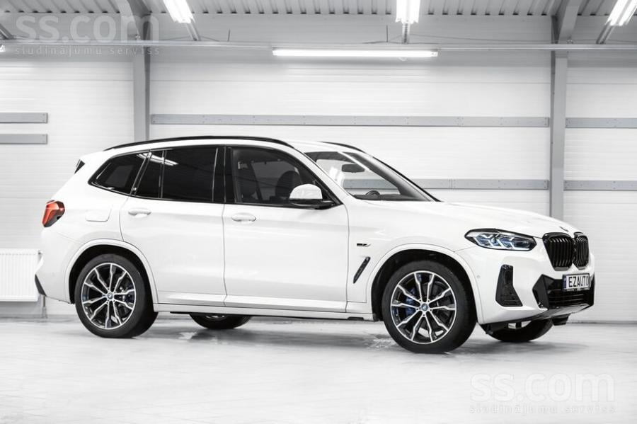 White BMW X3 2021 in Tukums, with an engine capacity of 2.00 L and mileage of 0 thousand km for 35777 €, photo 4 on AUTOMOTO.COM.LV