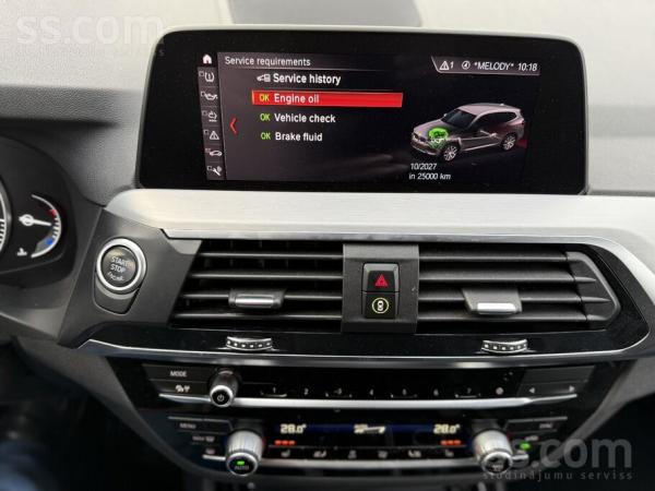 White BMW X3 2021 in Riga, with an engine capacity of 2.00 L and mileage of 118 thousand km for 23999 €, photo 10 on AUTOMOTO.COM.LV