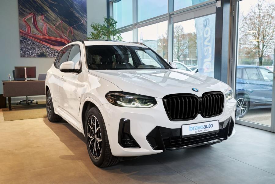 Balts BMW X3 2022 Kauņa, ar dzinēja tilpumu 2.00 L un nobraukumu 96 tūkst. km par 39981 €, foto 4 vietnē AUTOMOTO.COM.LV