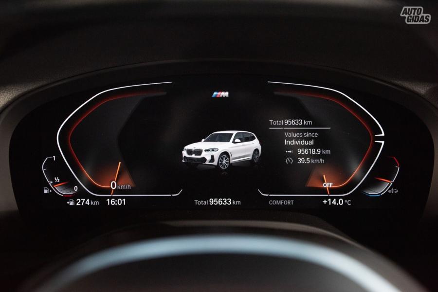 Balts BMW X3 2022 Kauņa, ar dzinēja tilpumu 2.00 L un nobraukumu 96 tūkst. km par 38800 €, foto 17 vietnē AUTOMOTO.COM.LV