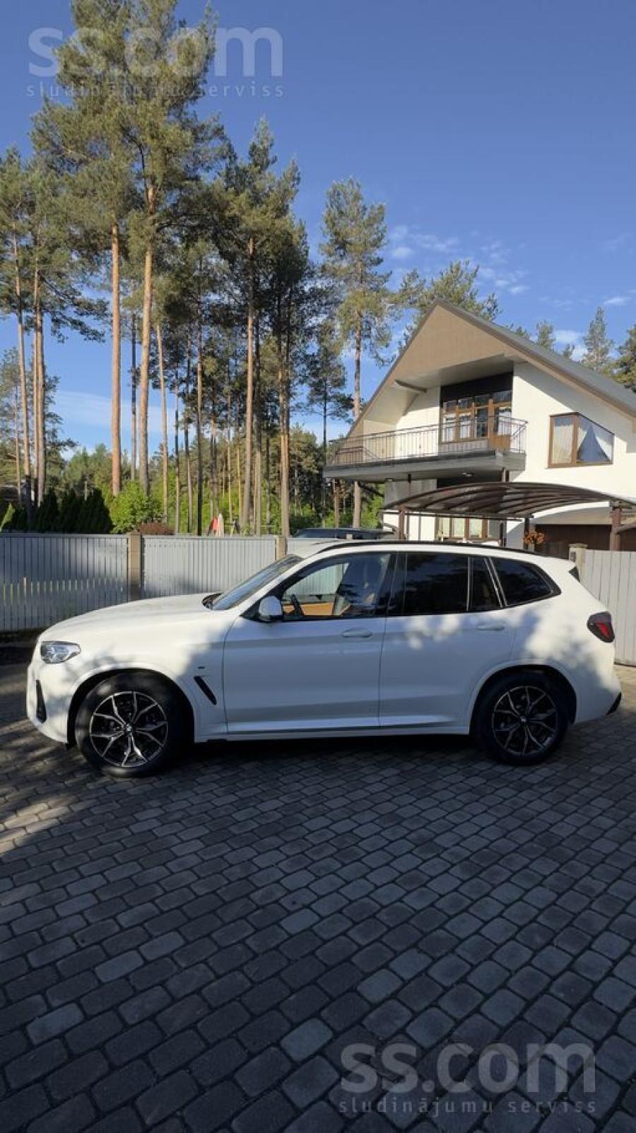 White BMW X3 2022 in Riga, with an engine capacity of 2.00 L and mileage of 78 thousand km for 48500 €, photo 3 on AUTOMOTO.COM.LV