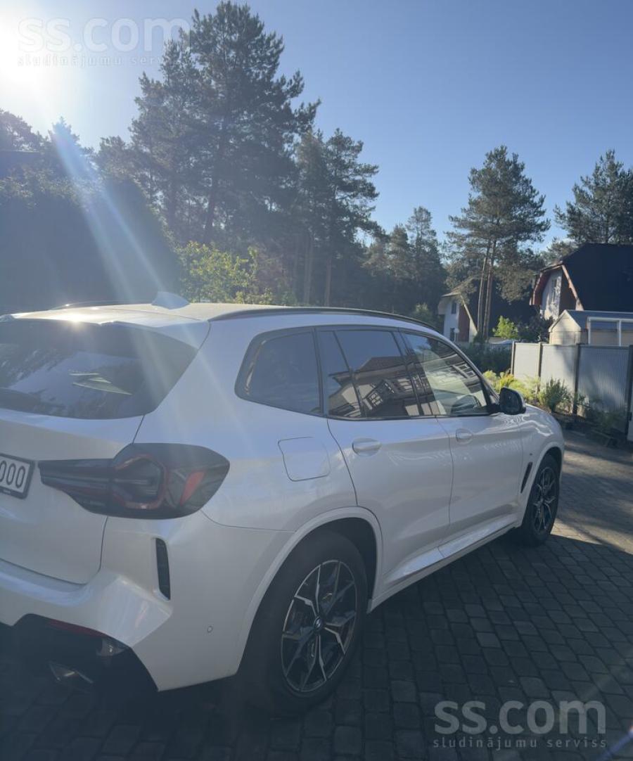 White BMW X3 2022 in Riga, with an engine capacity of 2.00 L and mileage of 78 thousand km for 48500 €, photo 5 on AUTOMOTO.COM.LV