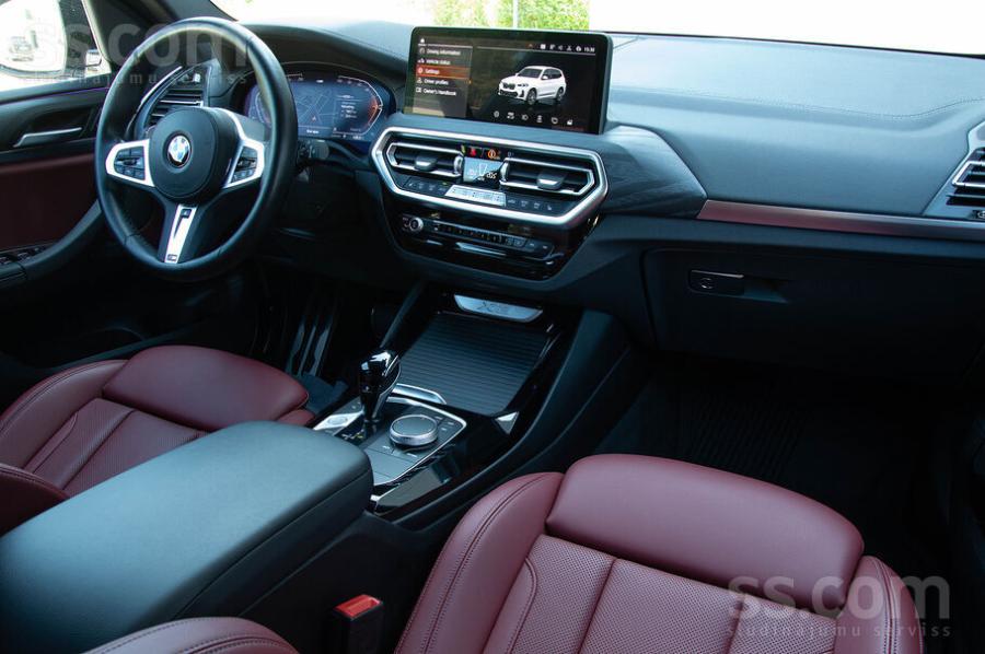 White BMW X3 2022 in Riga, with an engine capacity of 2.00 L and mileage of 43 thousand km for 42500 €, photo 18 on AUTOMOTO.COM.LV