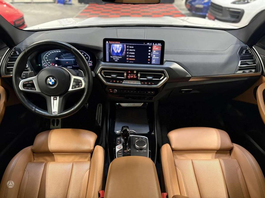 White BMW X3 2022 in Vilnius, with an engine capacity of 2.00 L and mileage of 88 thousand km for 30790 €, photo 20 on AUTOMOTO.COM.LV