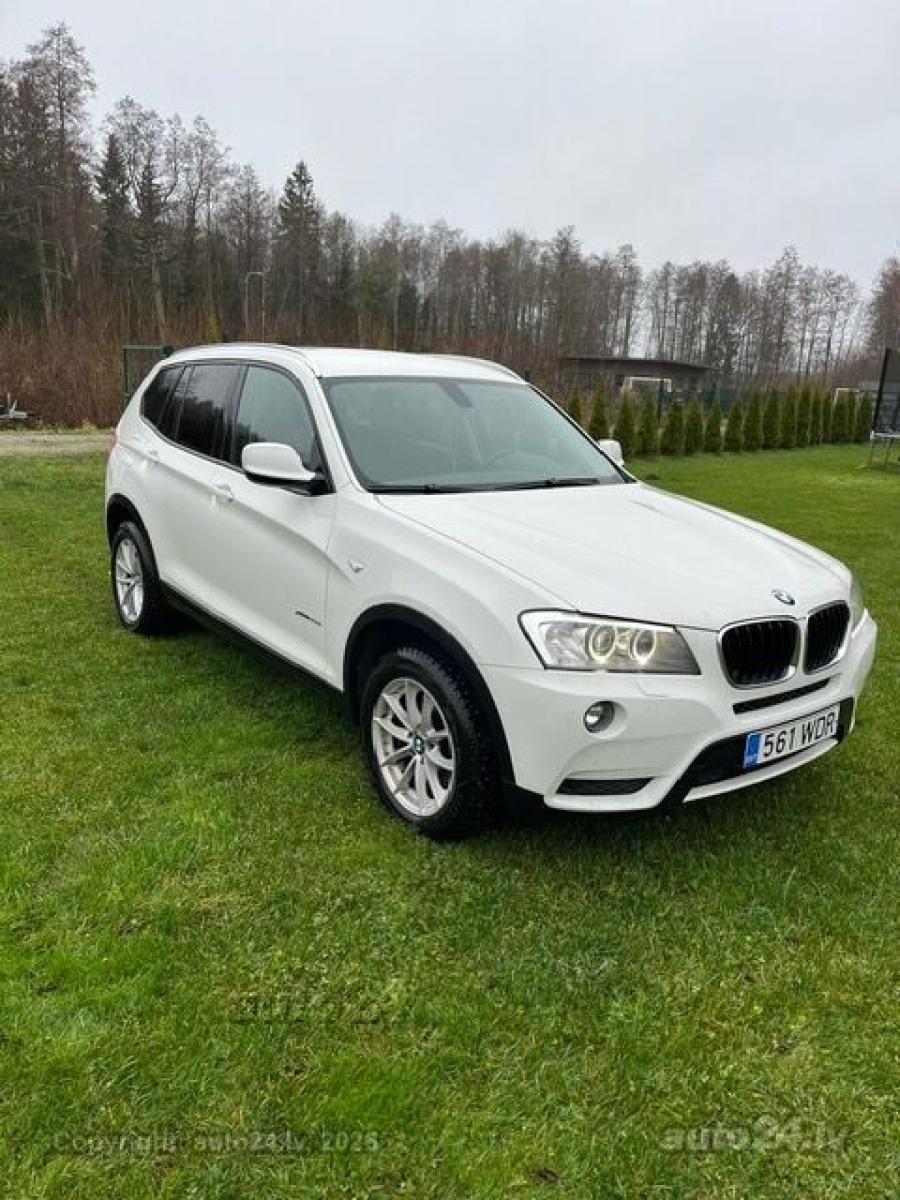 White BMW X3 2013 in Tallinn, with an engine capacity of 2.00 L and mileage of 281 thousand km for 12900 €, photo 1 on AUTOMOTO.COM.LV