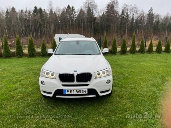 White BMW X3 2013 in Tallinn, with an engine capacity of 2.00 L and mileage of 281 thousand km for 12900 €, photo 3 on AUTOMOTO.COM.LV