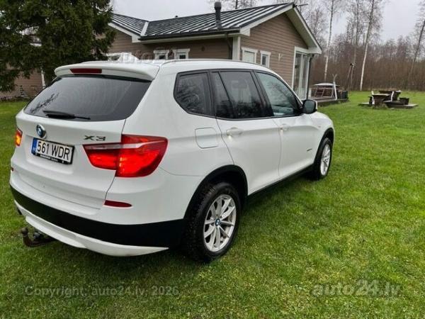 White BMW X3 2013 in Tallinn, with an engine capacity of 2.00 L and mileage of 281 thousand km for 12900 €, photo 6 on AUTOMOTO.COM.LV
