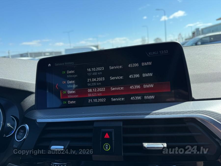 White BMW X3 2019 in Tallinn, with an engine capacity of 2.00 L and mileage of 170 thousand km for 23990 €, photo 19 on AUTOMOTO.COM.LV