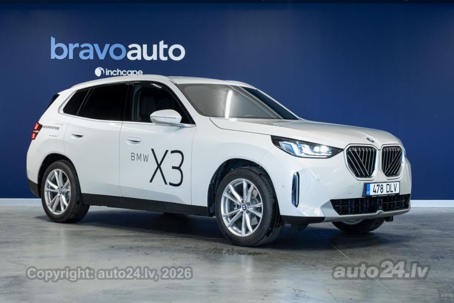 White BMW X3 2026 in Tallinn, with an engine capacity of 2.00 L and mileage of 7 thousand km for 53530 €, photo 3 on AUTOMOTO.COM.LV