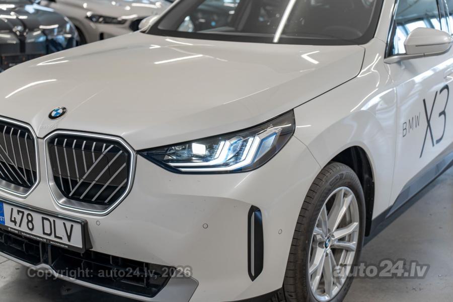 White BMW X3 2026 in Tallinn, with an engine capacity of 2.00 L and mileage of 7 thousand km for 53530 €, photo 7 on AUTOMOTO.COM.LV