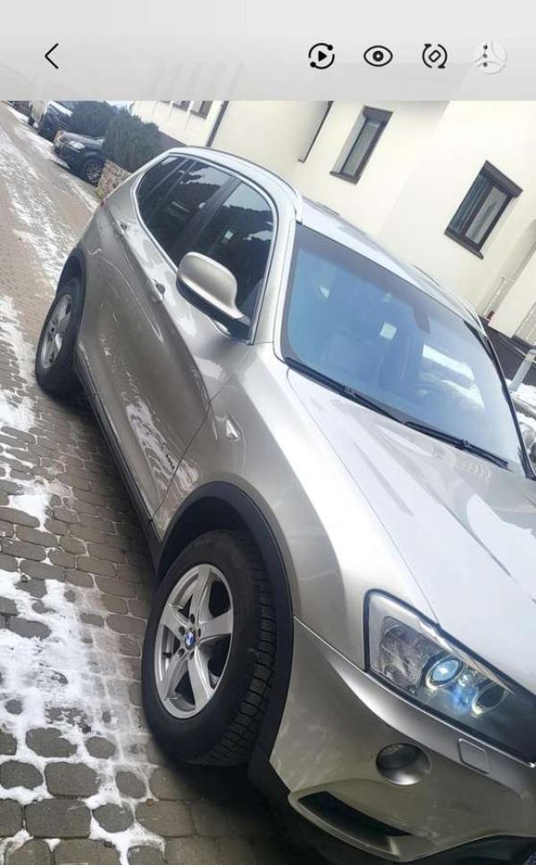 Dzeltens BMW X3 2011 Viļņa, ar dzinēja tilpumu 2.00 L un nobraukumu 280 tūkst. km par 13500 €, foto 2 vietnē AUTOMOTO.COM.LV