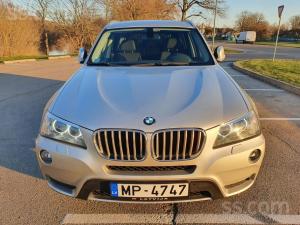Dzeltens BMW X3 2011 Rīga, ar dzinēja tilpumu 3.00 L un nobraukumu 129 tūkst. km par 13500 €, foto  vietnē AUTOMOTO.COM.LV
