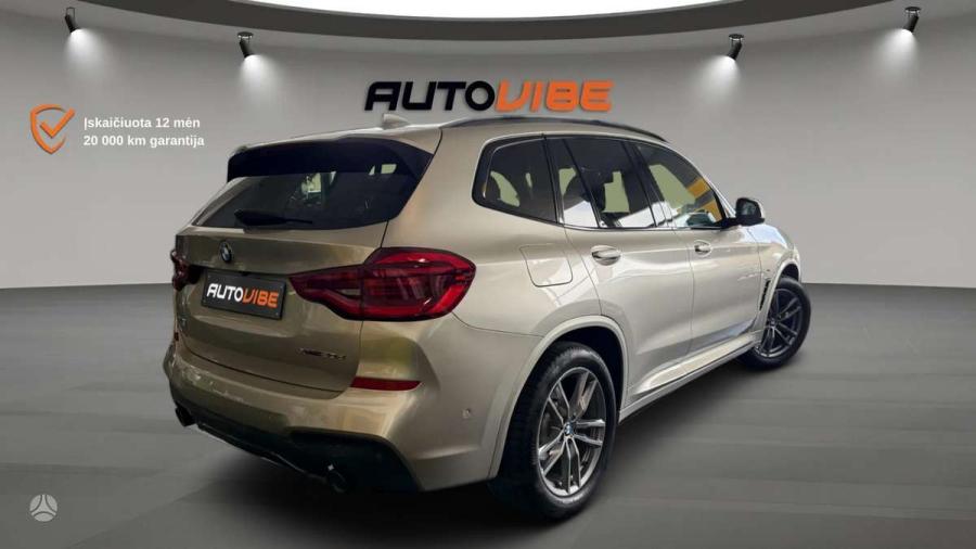 Yellow BMW X3 2019 in Vilnius, with an engine capacity of 2.00 L and mileage of 133 thousand km for 27666 €, photo 5 on AUTOMOTO.COM.LV