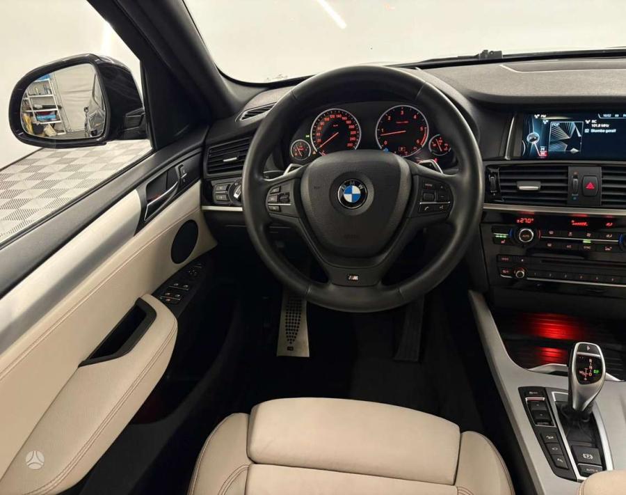 Black BMW X4 2014 in Marijampole, with an engine capacity of 2.99 L and mileage of 244 thousand km for 17650 €, photo 12 on AUTOMOTO.COM.LV