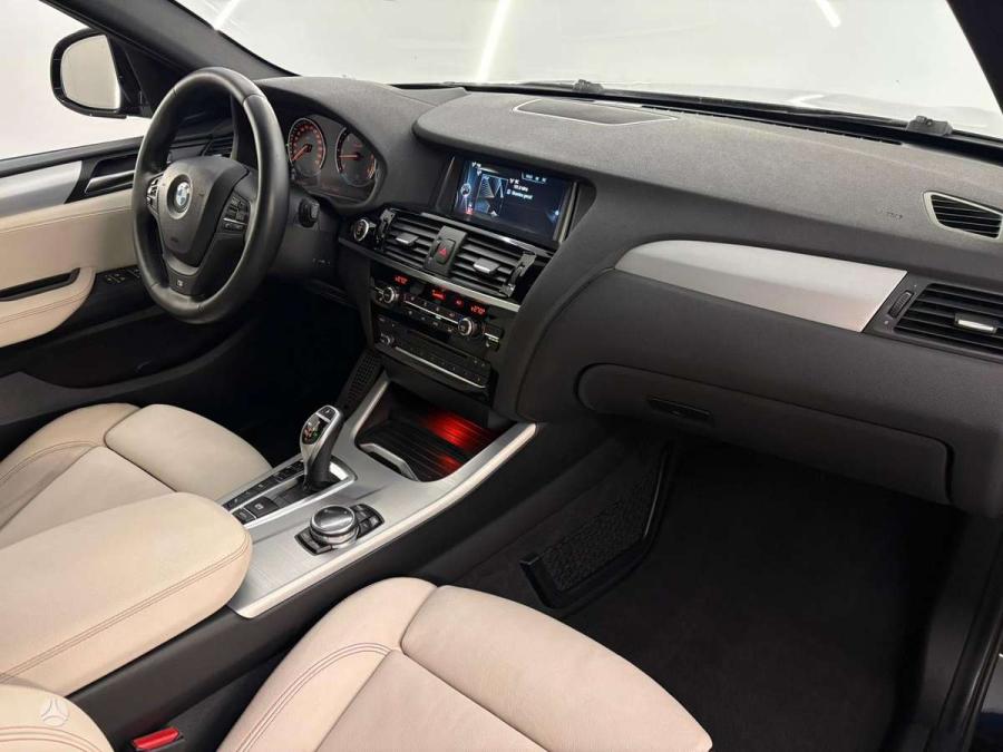 Black BMW X4 2014 in Marijampole, with an engine capacity of 2.99 L and mileage of 244 thousand km for 17650 €, photo 19 on AUTOMOTO.COM.LV
