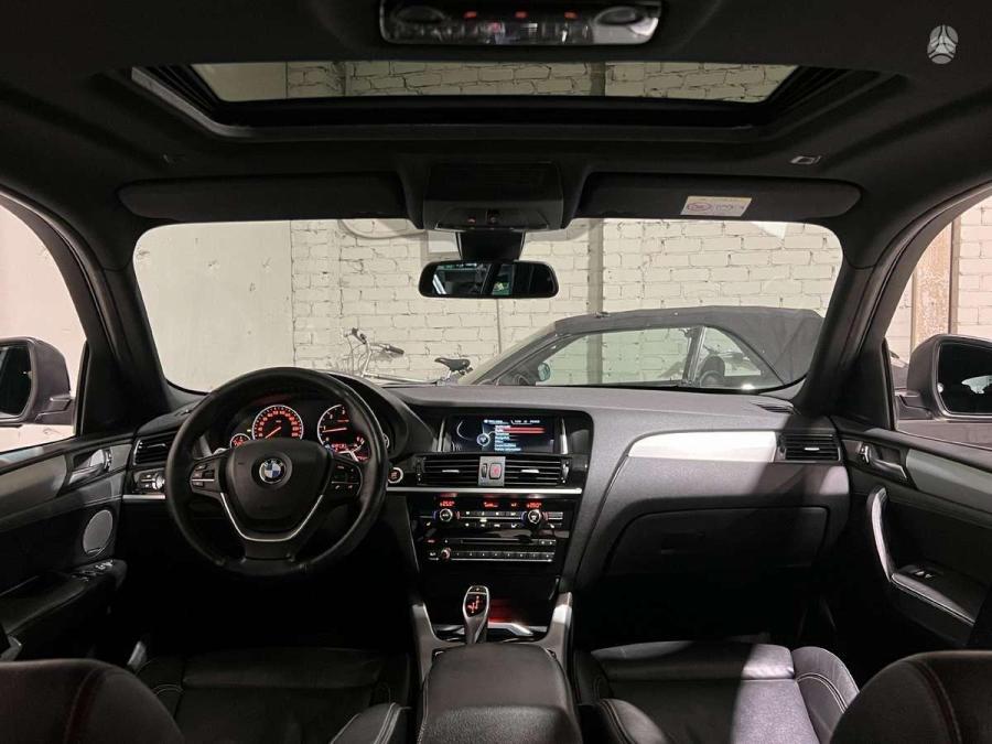 Black BMW X4 2014 in Klaipeda, with an engine capacity of 2.99 L and mileage of 228 thousand km for 17999 €, photo 4 on AUTOMOTO.COM.LV