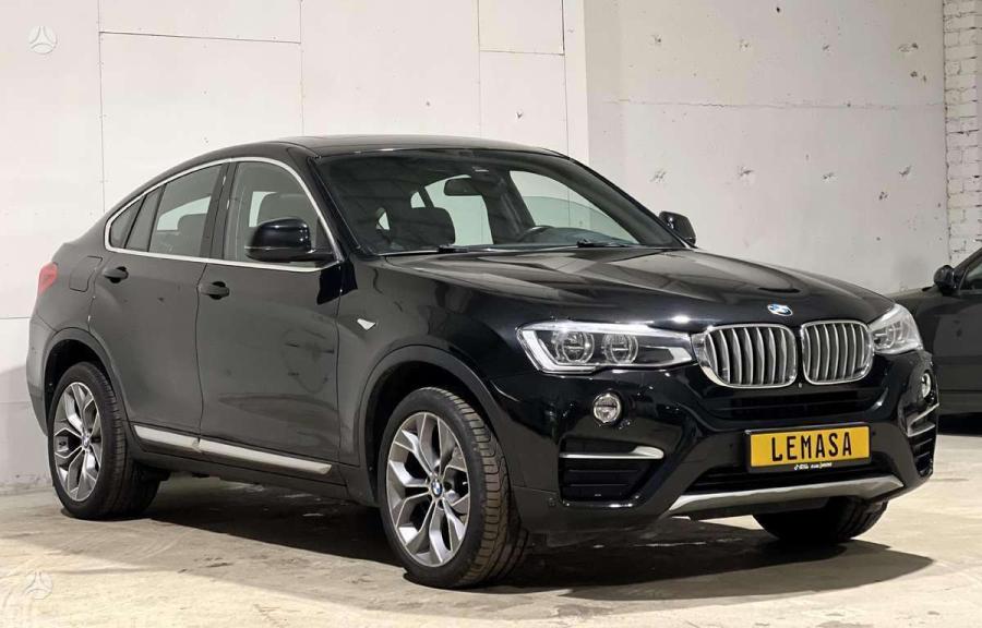 Black BMW X4 2014 in Klaipeda, with an engine capacity of 2.99 L and mileage of 228 thousand km for 17999 €, photo 5 on AUTOMOTO.COM.LV