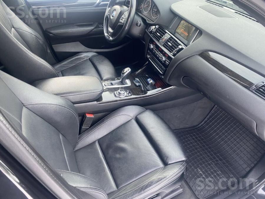 Black BMW X4 2014 in Rezekne, with an engine capacity of 3.00 L and mileage of 227 thousand km for 18950 €, photo 12 on AUTOMOTO.COM.LV