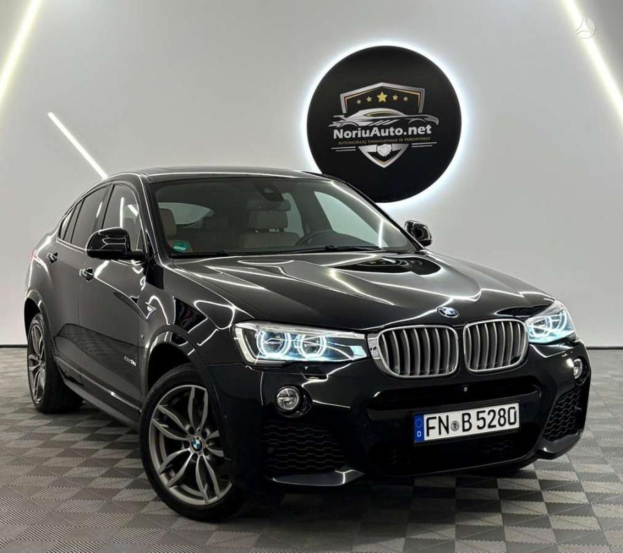 Black BMW X4 2014 in Marijampole, with an engine capacity of 2.99 L and mileage of 333 thousand km for 14750 €, photo 1 on AUTOMOTO.COM.LV