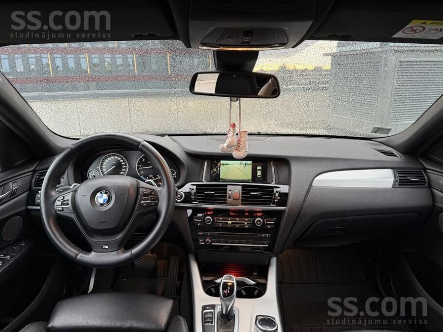 Black BMW X4 2015 in Riga, with an engine capacity of 3.00 L and mileage of 242 thousand km for 21000 €, photo 8 on AUTOMOTO.COM.LV