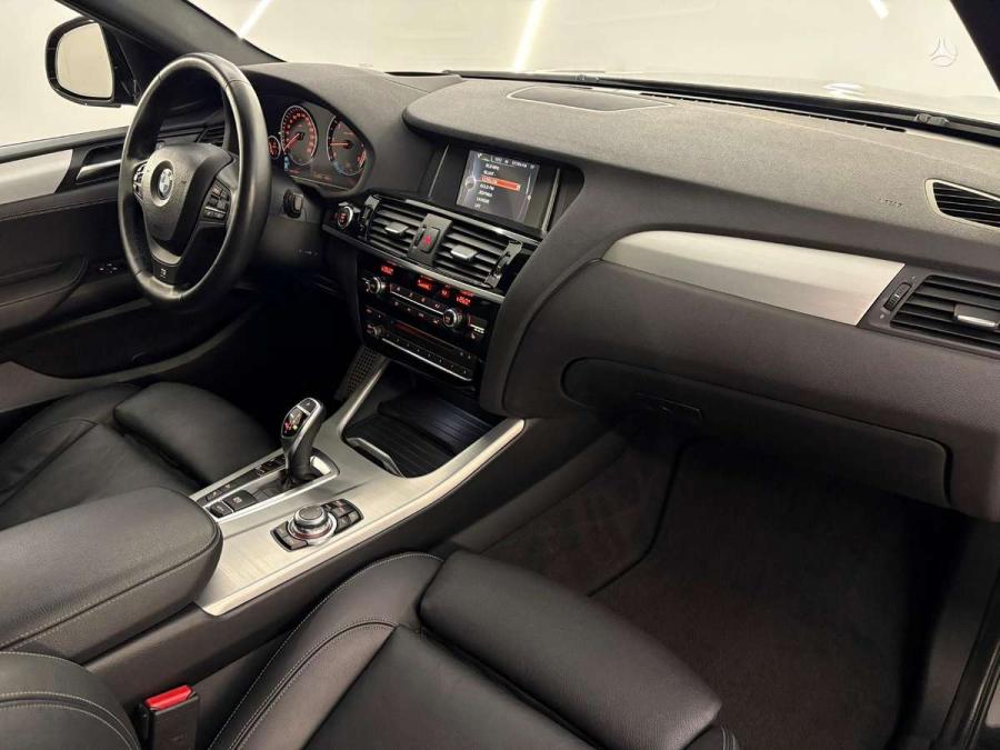 Black BMW X4 2015 in Marijampole, with an engine capacity of 2.99 L and mileage of 232 thousand km for 16999 €, photo 13 on AUTOMOTO.COM.LV
