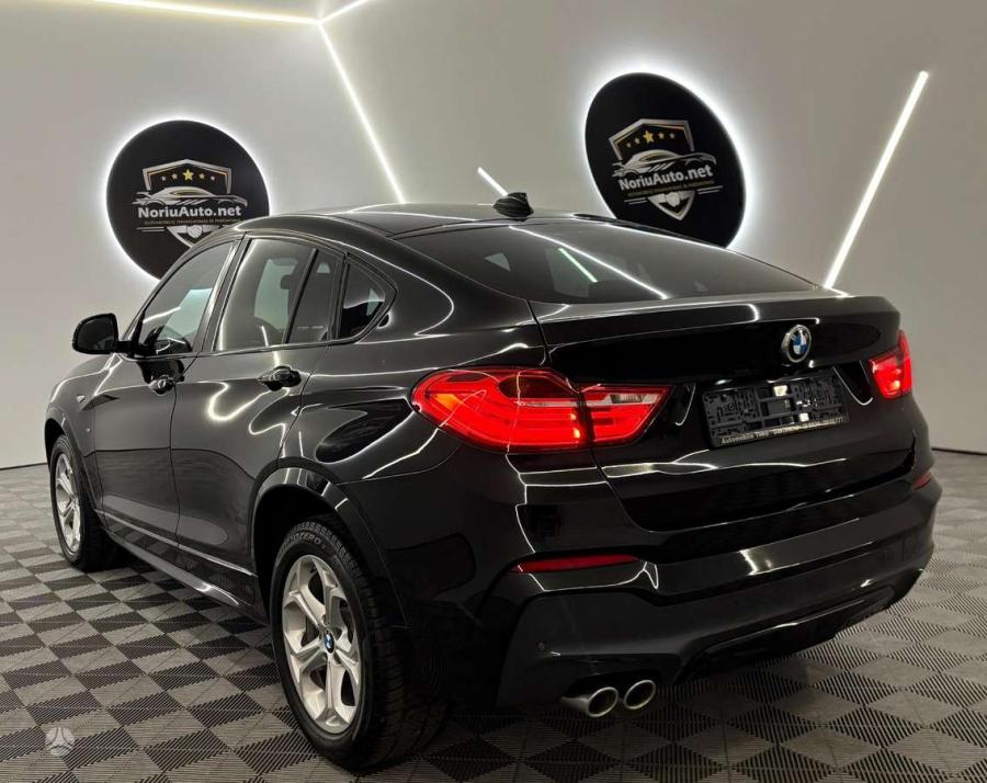 Black BMW X4 2015 in Marijampole, with an engine capacity of 2.99 L and mileage of 232 thousand km for 16999 €, photo 24 on AUTOMOTO.COM.LV