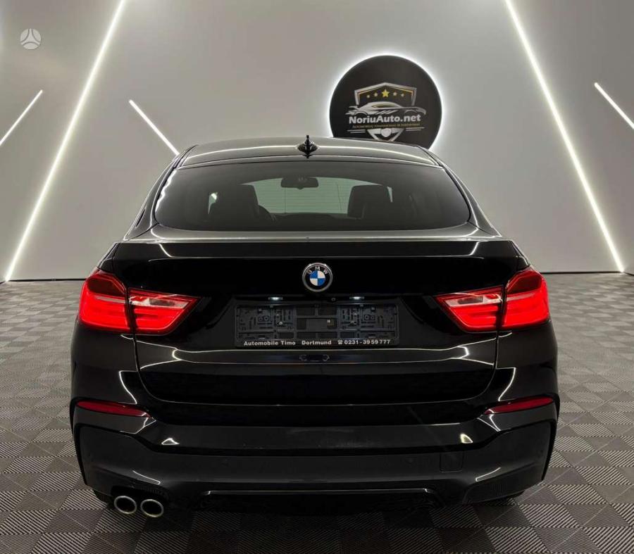 Black BMW X4 2015 in Marijampole, with an engine capacity of 2.99 L and mileage of 232 thousand km for 16999 €, photo 30 on AUTOMOTO.COM.LV