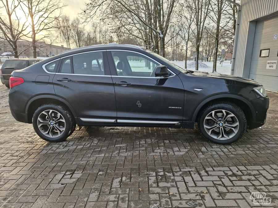 Melns BMW X4 2015 Panevēža, ar dzinēja tilpumu 2.00 L un nobraukumu 248 tūkst. km par 17950 €, foto 4 vietnē AUTOMOTO.COM.LV