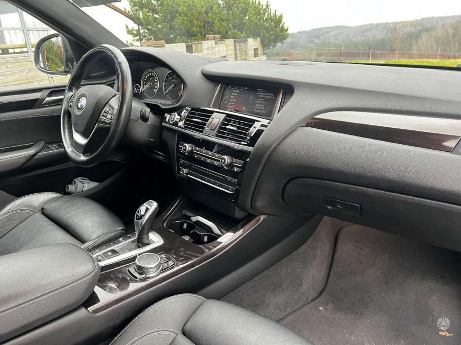 Black BMW X4 2015 in Vilnius, with an engine capacity of 2.99 L and mileage of 102 thousand km for 16000 €, photo 23 on AUTOMOTO.COM.LV