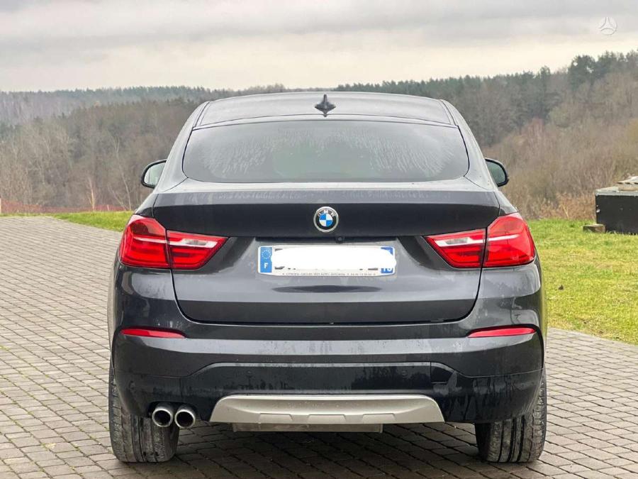 Black BMW X4 2015 in Vilnius, with an engine capacity of 2.99 L and mileage of 102 thousand km for 16000 €, photo 29 on AUTOMOTO.COM.LV