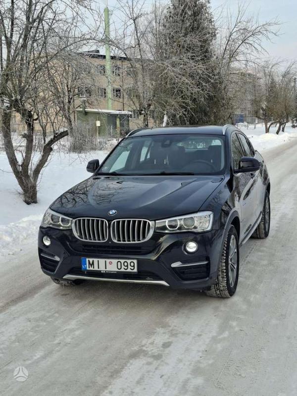 Black BMW X4 2015 in Panevezys, with an engine capacity of 2.00 L and mileage of 248 thousand km for 17300 €, photo 2 on AUTOMOTO.COM.LV