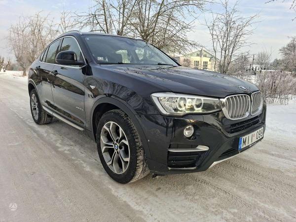 Black BMW X4 2015 in Panevezys, with an engine capacity of 2.00 L and mileage of 248 thousand km for 17300 €, photo 4 on AUTOMOTO.COM.LV