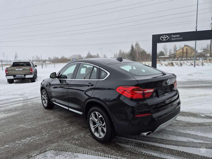 Black BMW X4 2015 in Panevezys, with an engine capacity of 2.00 L and mileage of 198 thousand km for 15750 €, photo 7 on AUTOMOTO.COM.LV