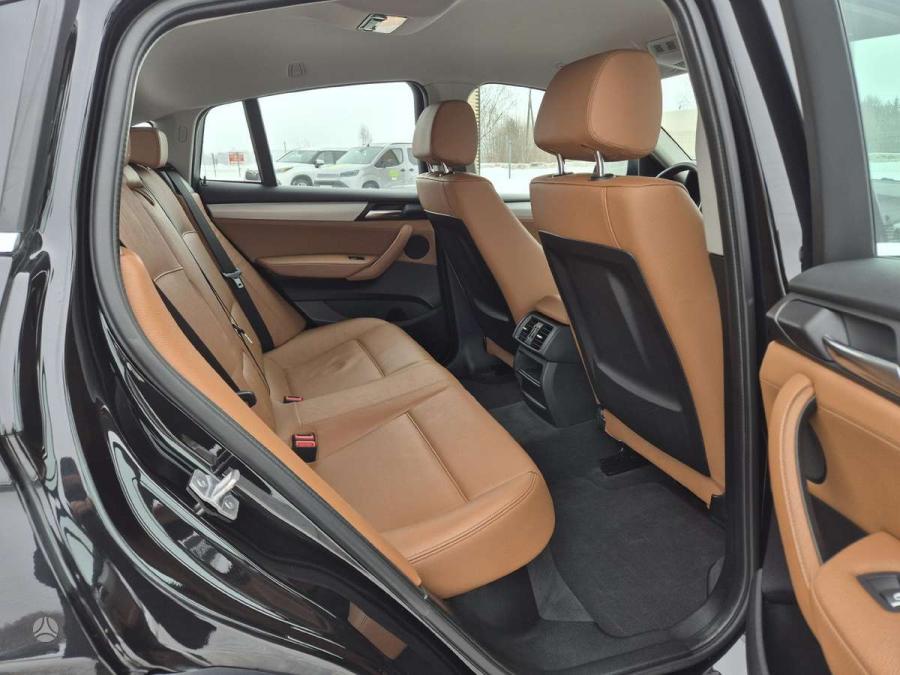 Black BMW X4 2015 in Panevezys, with an engine capacity of 2.00 L and mileage of 198 thousand km for 15750 €, photo 13 on AUTOMOTO.COM.LV