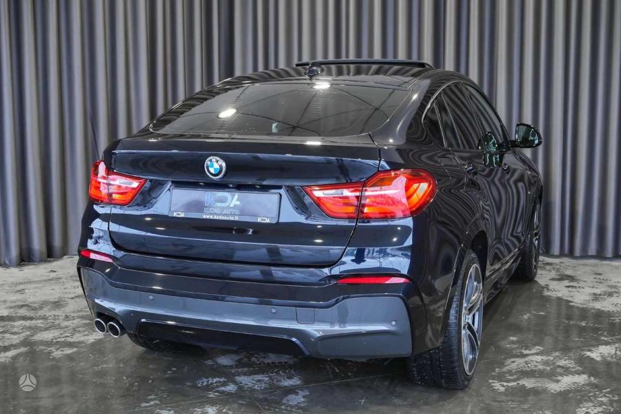 Black BMW X4 2015 in Marijampole, with an engine capacity of 2.99 L and mileage of 311 thousand km for 16950 €, photo 12 on AUTOMOTO.COM.LV