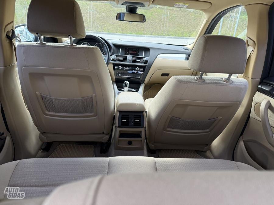 Black BMW X4 2015 in Vilnius, with an engine capacity of 2.00 L and mileage of 199 thousand km for 16250 €, photo 7 on AUTOMOTO.COM.LV
