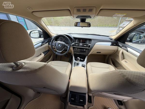 Black BMW X4 2015 in Vilnius, with an engine capacity of 2.00 L and mileage of 199 thousand km for 16250 €, photo 8 on AUTOMOTO.COM.LV