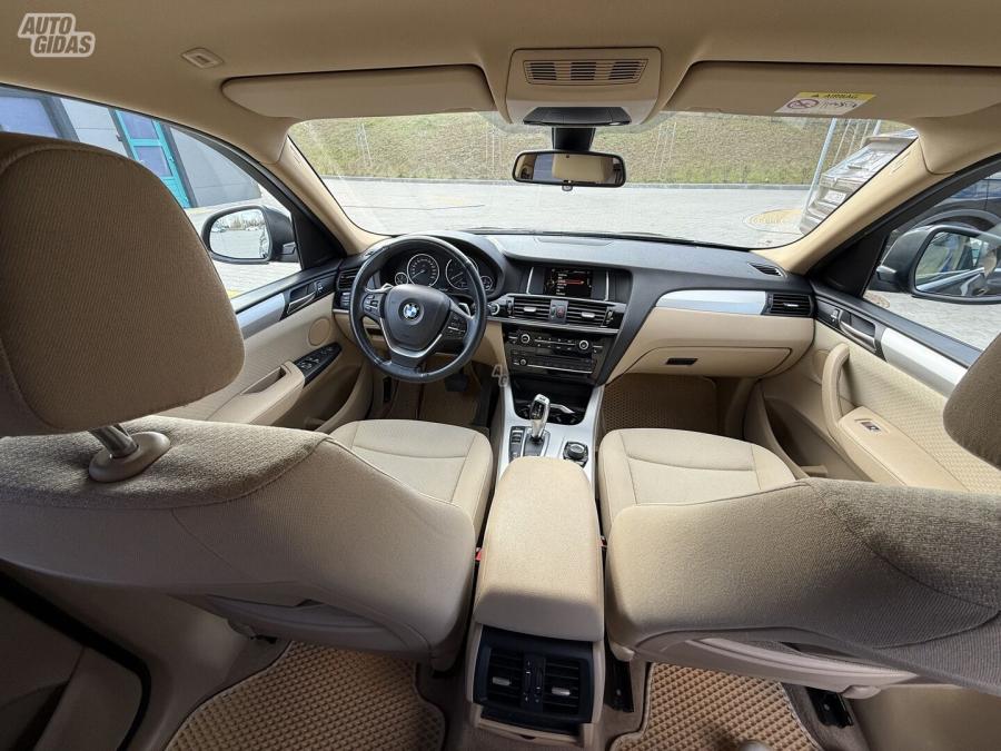 Black BMW X4 2015 in Vilnius, with an engine capacity of 2.00 L and mileage of 199 thousand km for 16250 €, photo 9 on AUTOMOTO.COM.LV