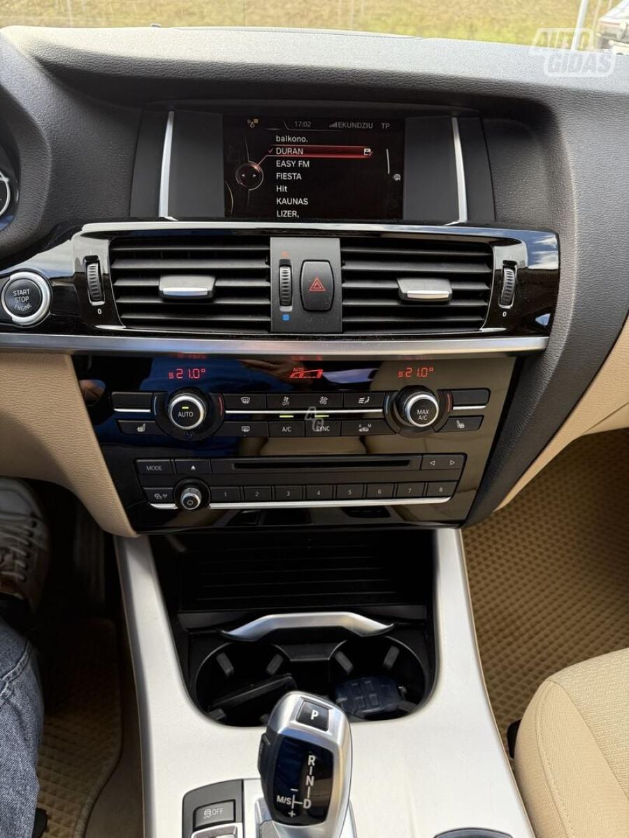 Black BMW X4 2015 in Vilnius, with an engine capacity of 2.00 L and mileage of 199 thousand km for 16250 €, photo 18 on AUTOMOTO.COM.LV