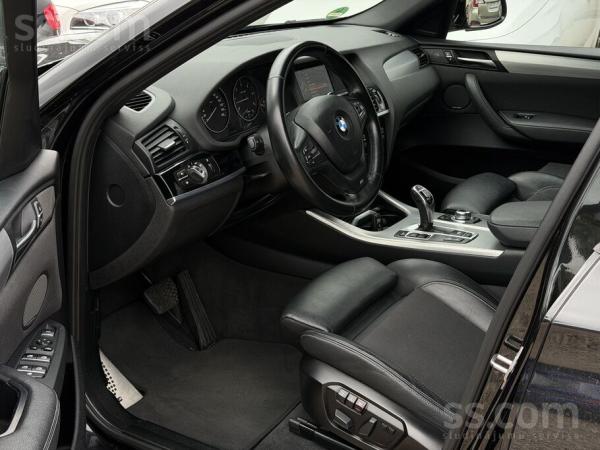 Black BMW X4 2015 in Riga, with an engine capacity of 3.00 L and mileage of 160 thousand km for 18980 €, photo 8 on AUTOMOTO.COM.LV