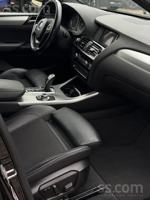 Black BMW X4 2015 in Riga, with an engine capacity of 3.00 L and mileage of 160 thousand km for 18980 €, photo 10 on AUTOMOTO.COM.LV